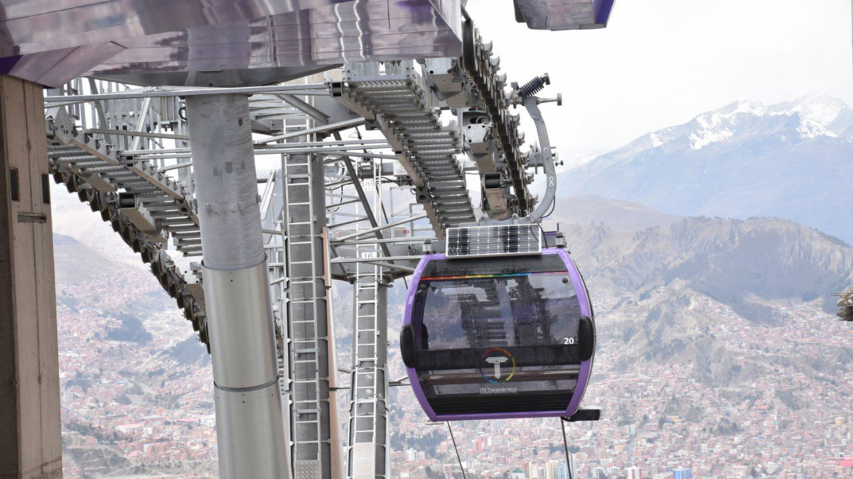 La Paz’s 8th Urban Gondola, The Purple Line, Receives Its First ...